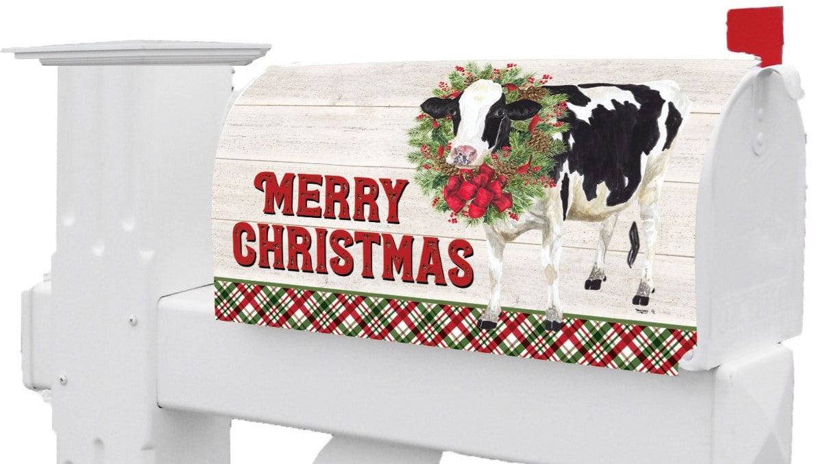 Christmas Cow Mailbox Cover – Andrea's Schnuck Store