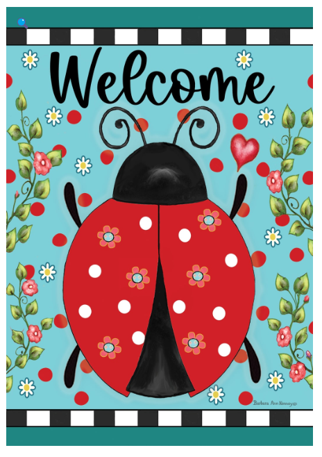 Ladybug Check Flag – Andrea's Schnuck Store