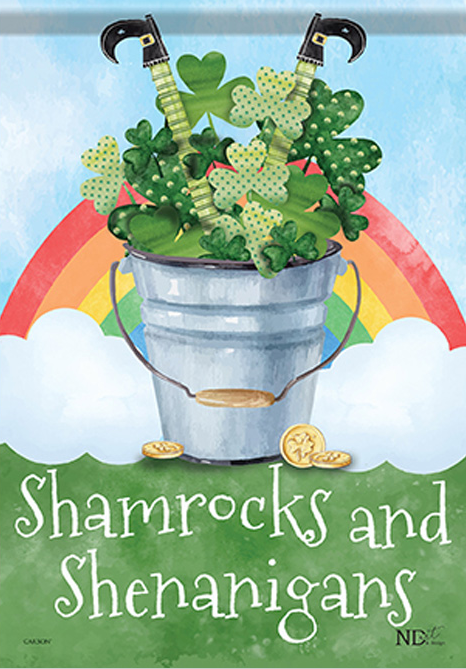 "Shamrock Bucket" Dura Soft™ Flag – Andrea's Schnuck Store